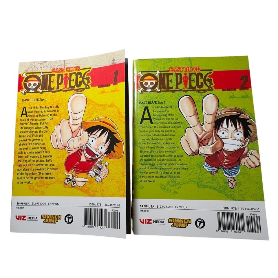 East Blue One Piece Volumes 1-2 Manga, Comics Paperback-(2021, VIZ ...
