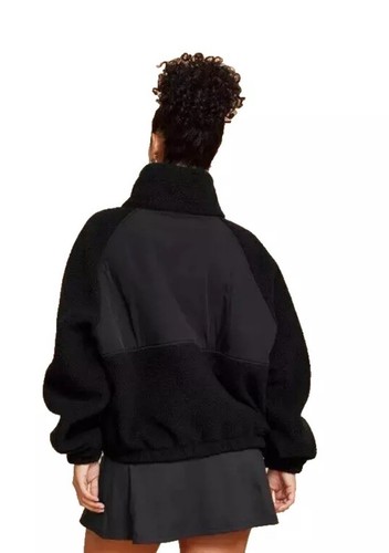 Blogilates x Target Womens Campfire Fleece Full Zip Jacket 1X Jet Black ...