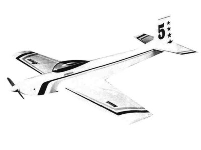 Apache Sport Aerobatic 44" WS Radio Control Airplane Printed Plans ...