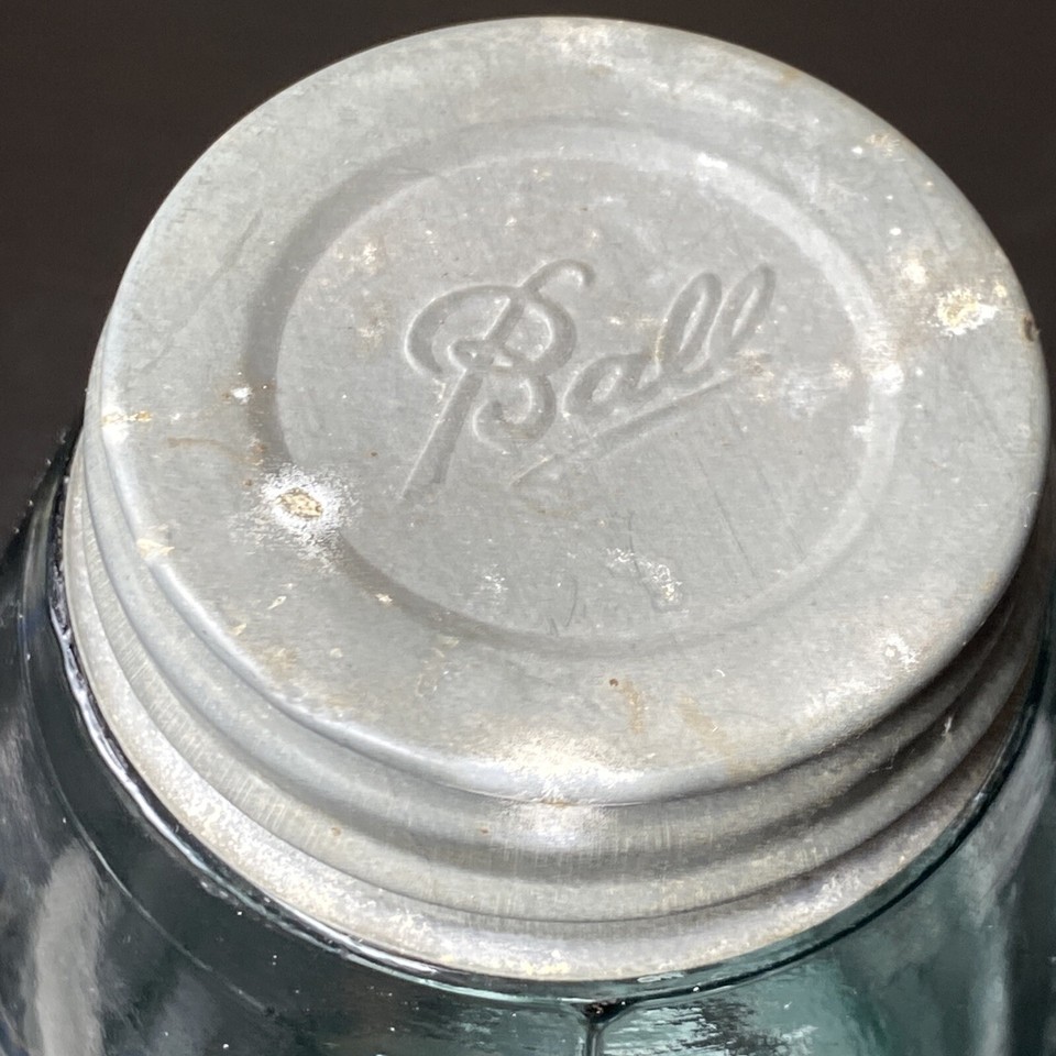 Vtg 3Ls Sloped BLUE Mason 2 Qt /Half Gallon Jar Zinc Lid 1900-1910 | eBay