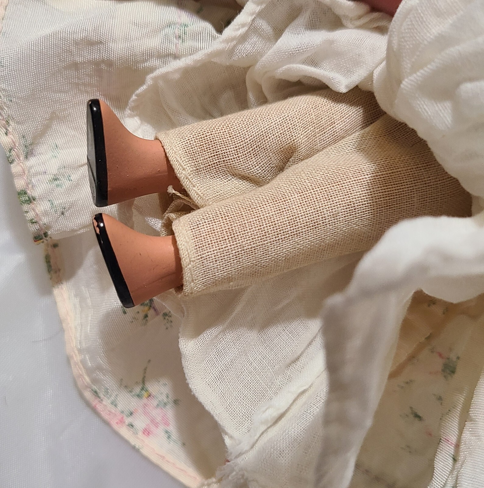 Vintage Nancy Ann Storybook Doll Feather Headpiece Brunette Bisque ...