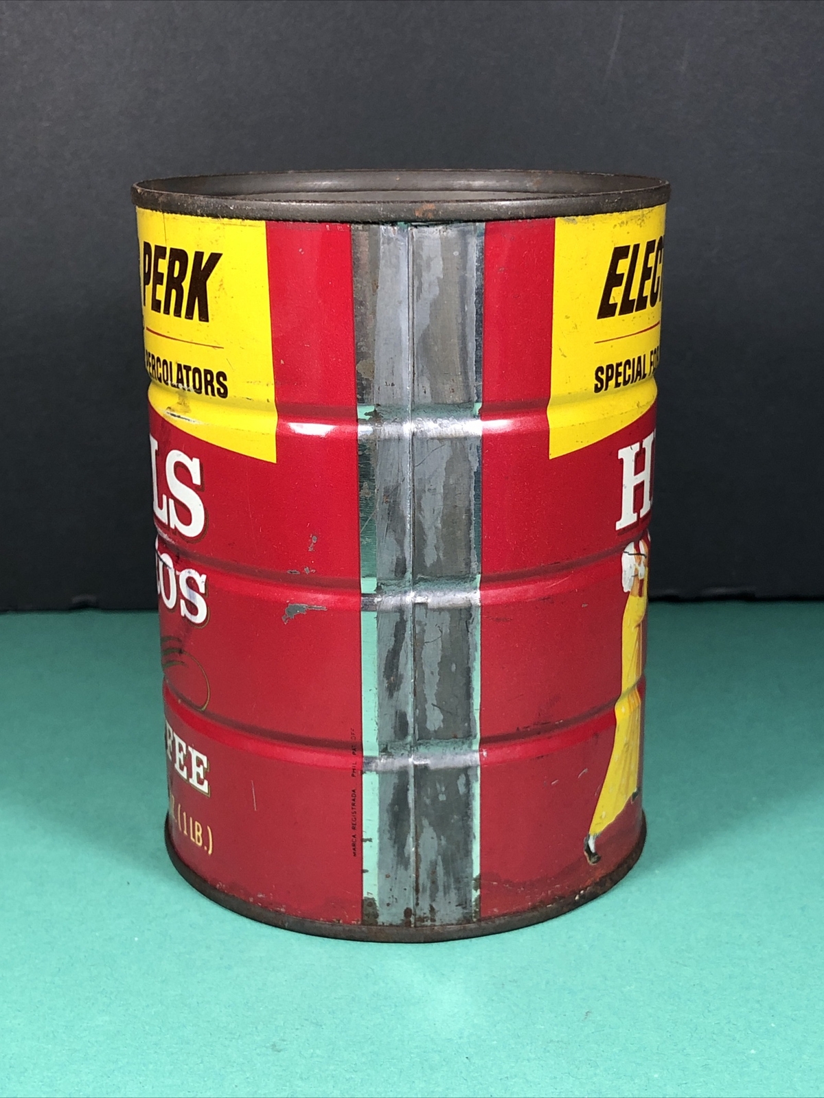 VTG Hills Bros | 1 lb Coffee Can | Electric Perk Grind | Missing The ...