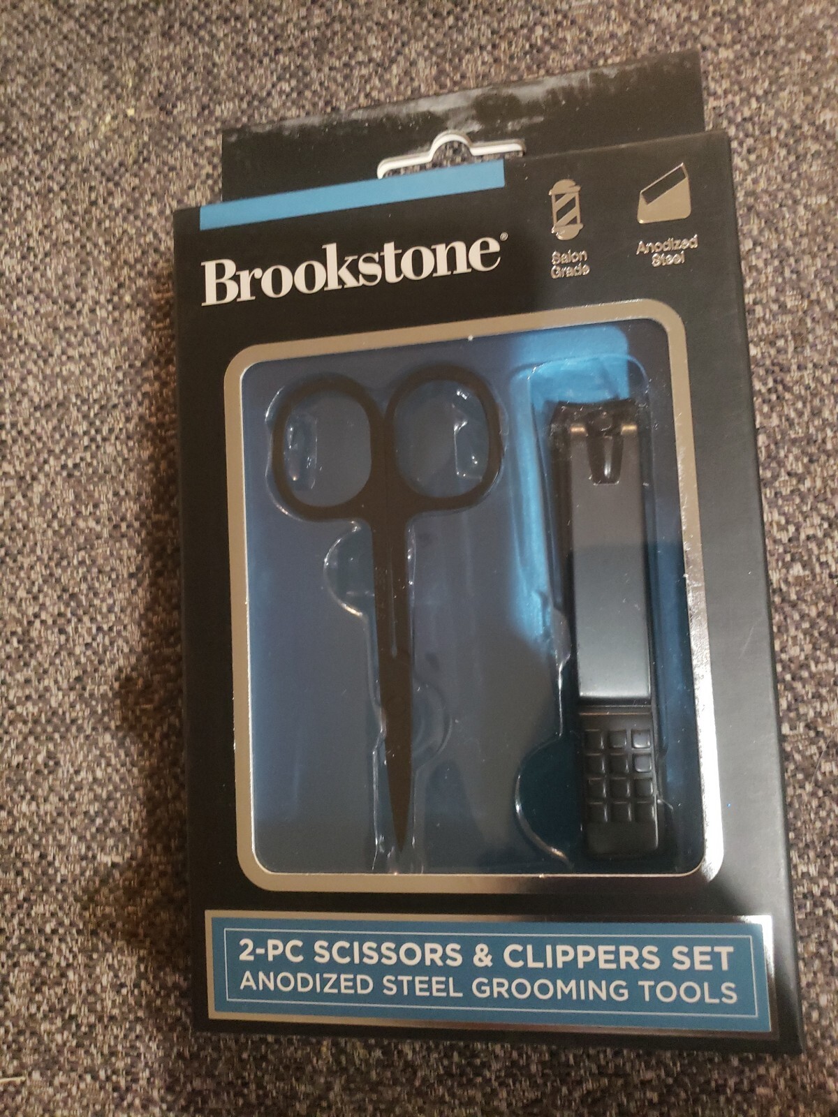 Brookstone 2-PC Scissors & Clippers Set Grooming Tools NEW Great Gift ...