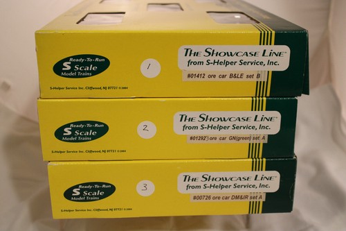 S-Scale - S-Helper Showcase Line - 5 Car Sets - Ore Cars | eBay