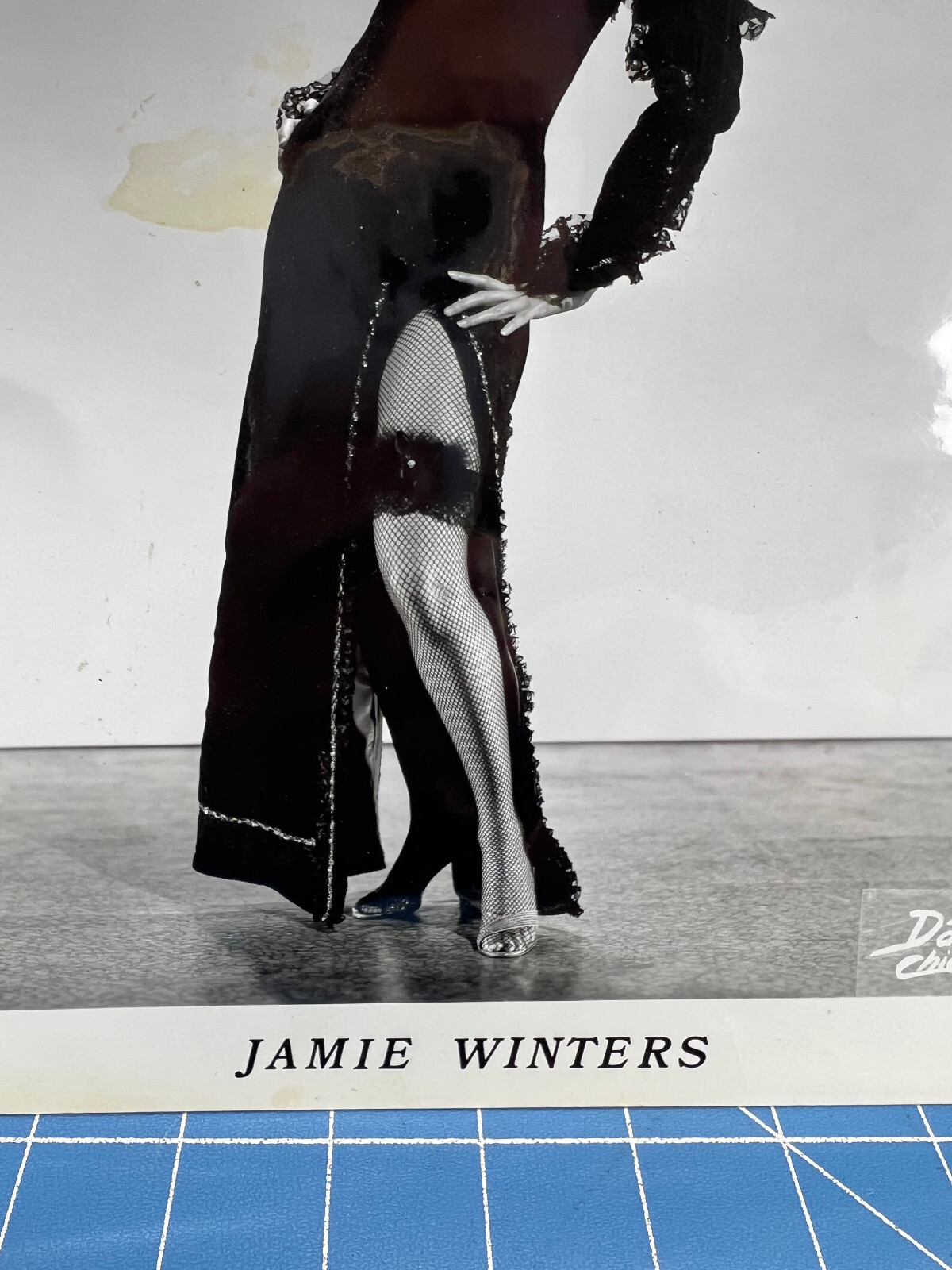 BURLESQUE Traveling DANCER Vtg Promo Photo JAMIE WINTERS black dress | eBay