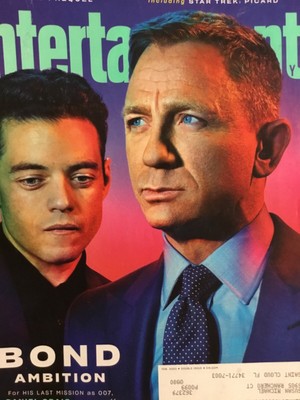 DANIEL CRAIG. RAMI MALEK. Entertainment Weekly. February 2020. BOND! | eBay