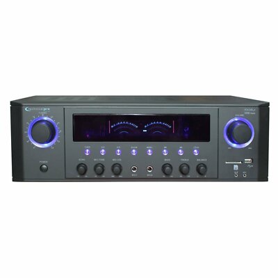 Technical Pro 1000W Stereo Receiver with USB & SD Card Inputs in Black ...