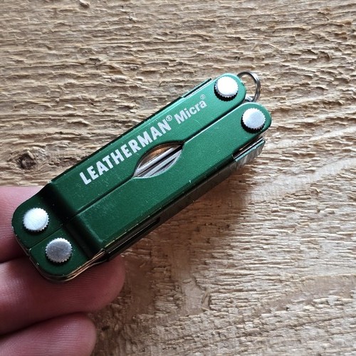LEATHERMAN MICRA MINI SCISSORS MULTI TOOL 420HC KNIFE 64010101K GREEN ...