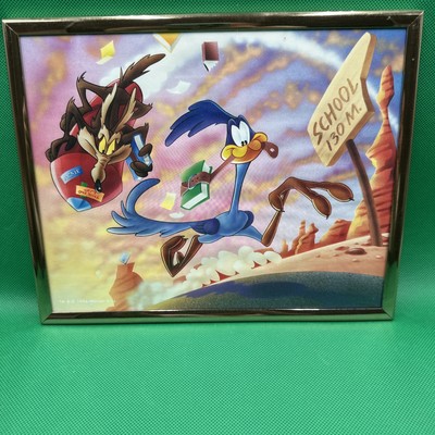 #N2- 1994 Warner bros framed art- road runner vs coyote | eBay