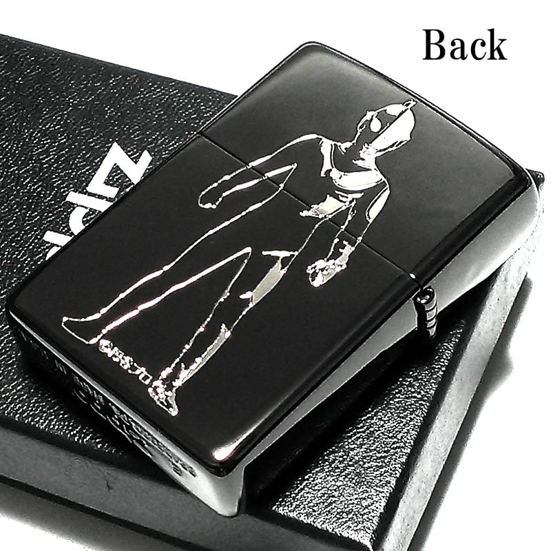 Ultraman Jack ZIPPO Lighter Black Ion Finish Used Collectible Ultraman ...
