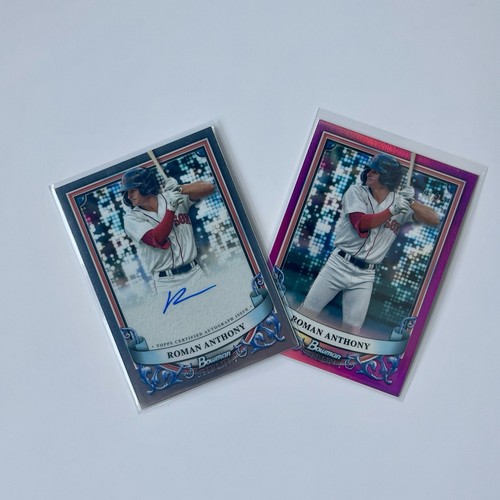 2024 Bowman Sterling: Roman Anthony Auto and Magenta Refractor #/75 🔥 ...