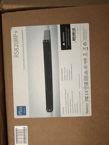 Synology RackStation RS820+ | 4-Bay Rack Mount NAS | 1U | BRAND NEW | eBay