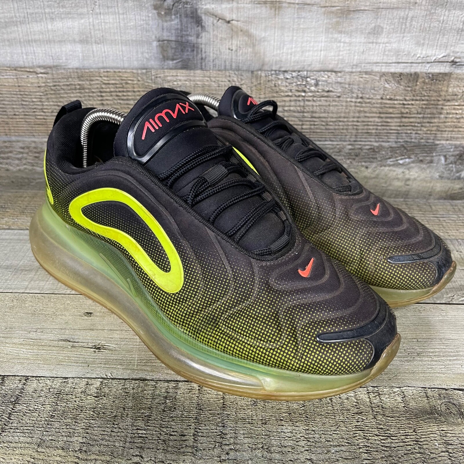 Nike Air Max 720 Mens Running Shoes Black Neon Green … - Gem