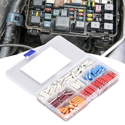 200x European Automotive Fuse 5 Type Torpedo Shaped Car Fuse W/ Storage ...