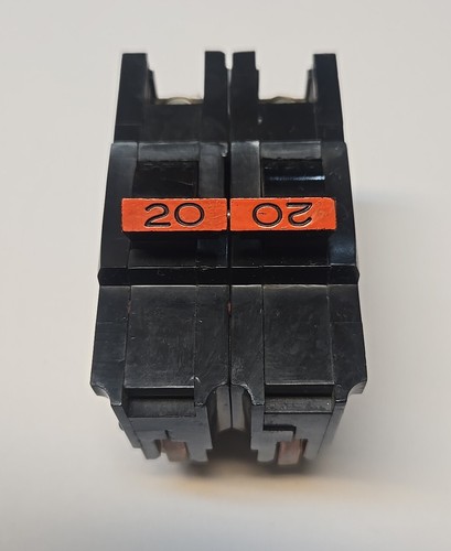 OEM FPE FEDERAL PACIFIC NA220. 20 Amp 2 Pole Stab-Lok Circuit BREAKER ...