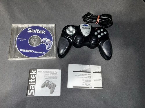 Saitek P2500 Rumble Force Six-Button Dual Analog USB Controller With CD ...