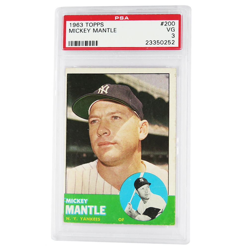 1963 Topps Mickey Mantle #200 PSA 3 VG | eBay