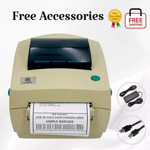 TESTED Eltron Zebra UPS LP2844 Direct Thermal Label Printer USB Serial ...