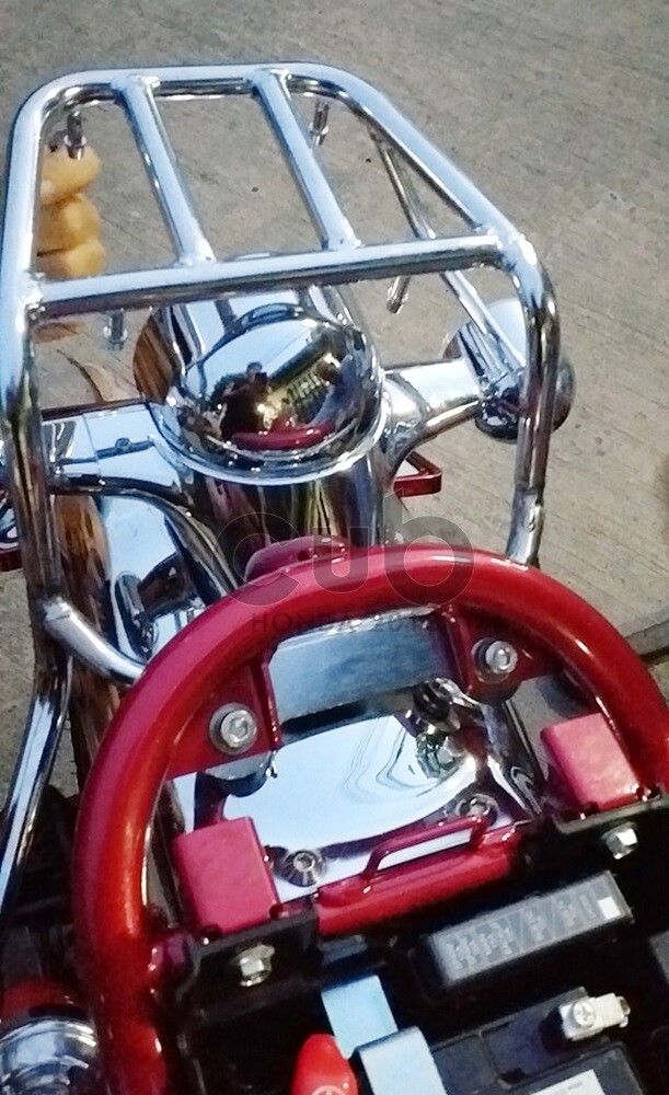 CHROME REAR RACK HONDA MONKEY 125 Z125 YEAR 2018 - 2023 LUGGAGE SUPPORT ...