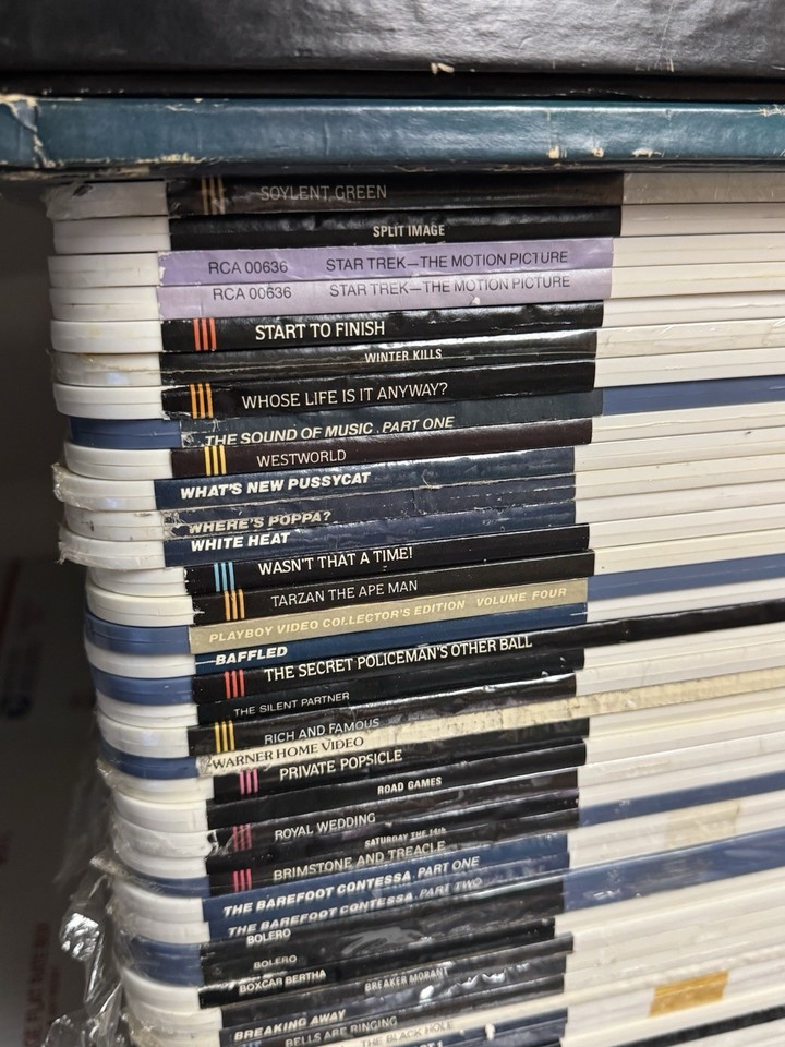 Lot Of 200 CED RCA SelctaVision VideoDiscs Movies Vintage Collection | eBay