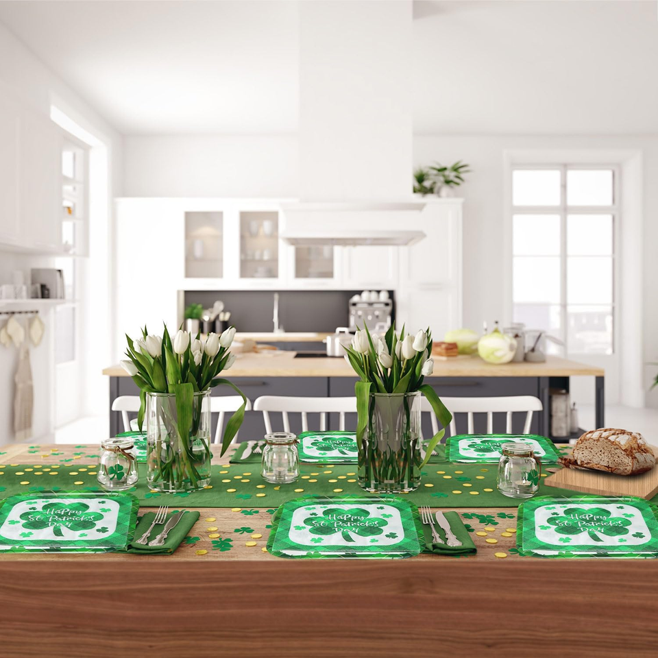 200 Pcs St Patrick'S Day Paper Plates and Napkins Includes 8.54 ...