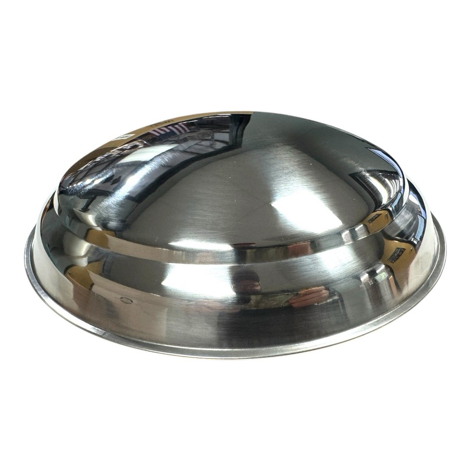 (Set/4) Stainless Hubcaps Plain Moon For 1940-48 Ford Car & 1940-56 ...