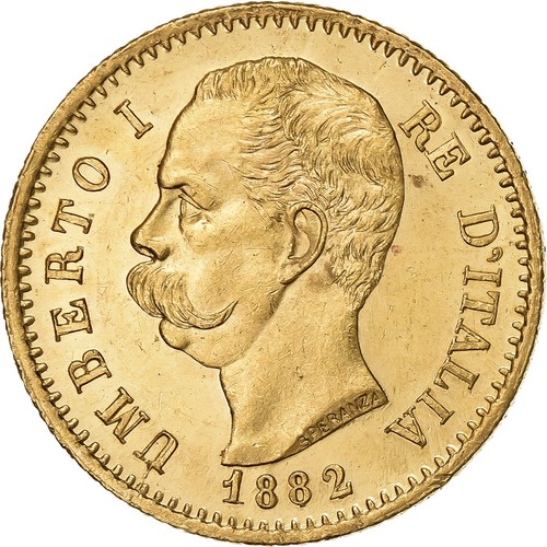 Italien, Umberto I, 20 Lire, 1882, Rome, Gold, VZ, KM:21 | eBay.de