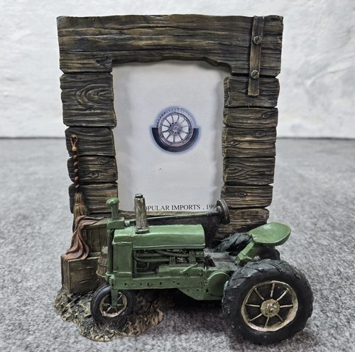 Vintage Tractor Photo Frame Popular Imports Hand Painted Rustic Barn ...