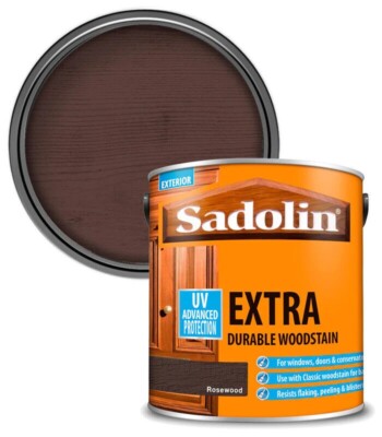 Sadolin Extra Durable Exterior Softwood Hardwood Wood Stain 1L Jacobean ...