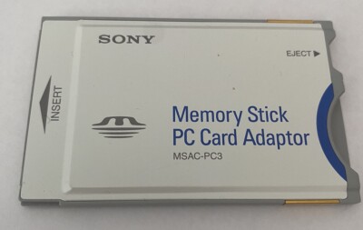 Sony Memory Stick PC Card Adapter - VGC (MSAC-PC3) - Tested - Tracked ...