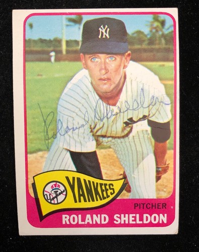 ROLAND SHELDON 1965 TOPPS AUTOGRAPHED SIGNED AUTO BASEBALL CARD 254 ...