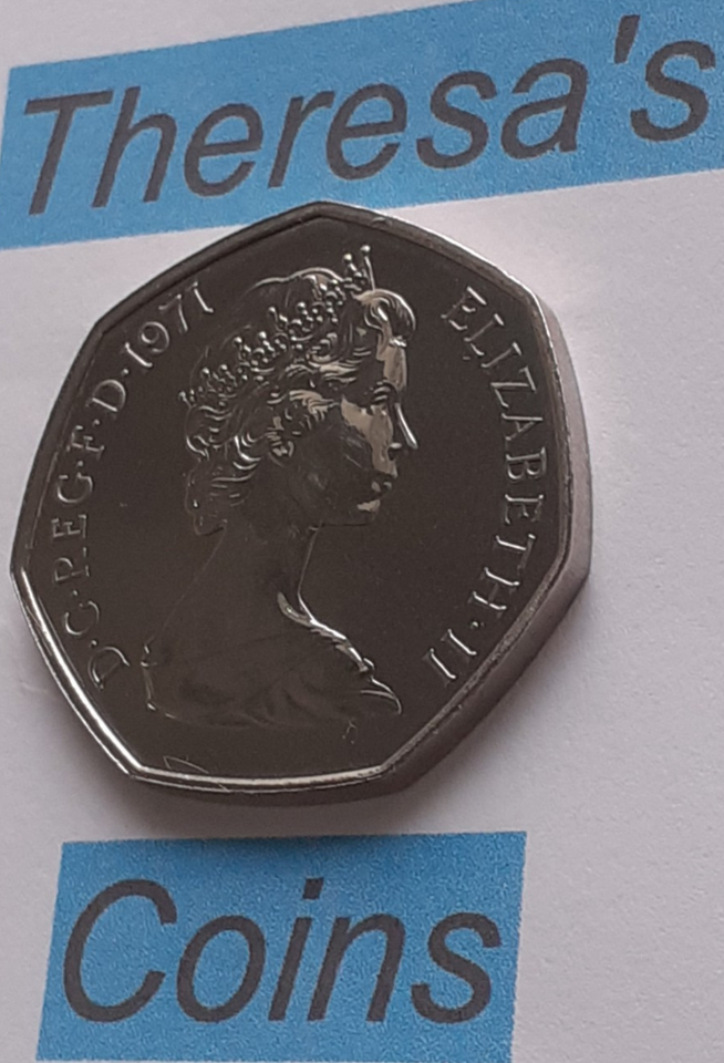 1971 PROOF 50p Britannia Large Fifty Pence coin | eBay UK