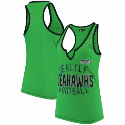 5th & Ocean Women's Seattle Seahawks V-notch Racerback Tank Top | eBay