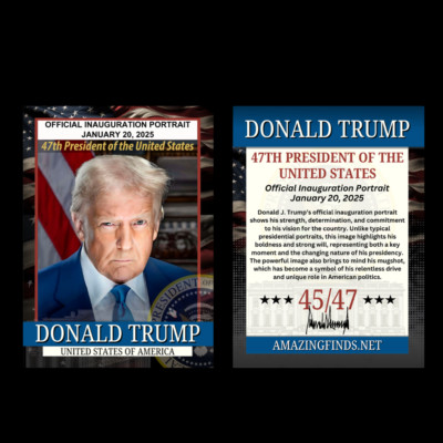 Donald Trump 2025 Official Inauguration Portrait Collectible Trading ...