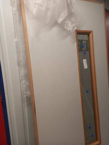 INTERNAL FIRE DOOR COMPLETE WITH PYROSTEM GLASS | eBay