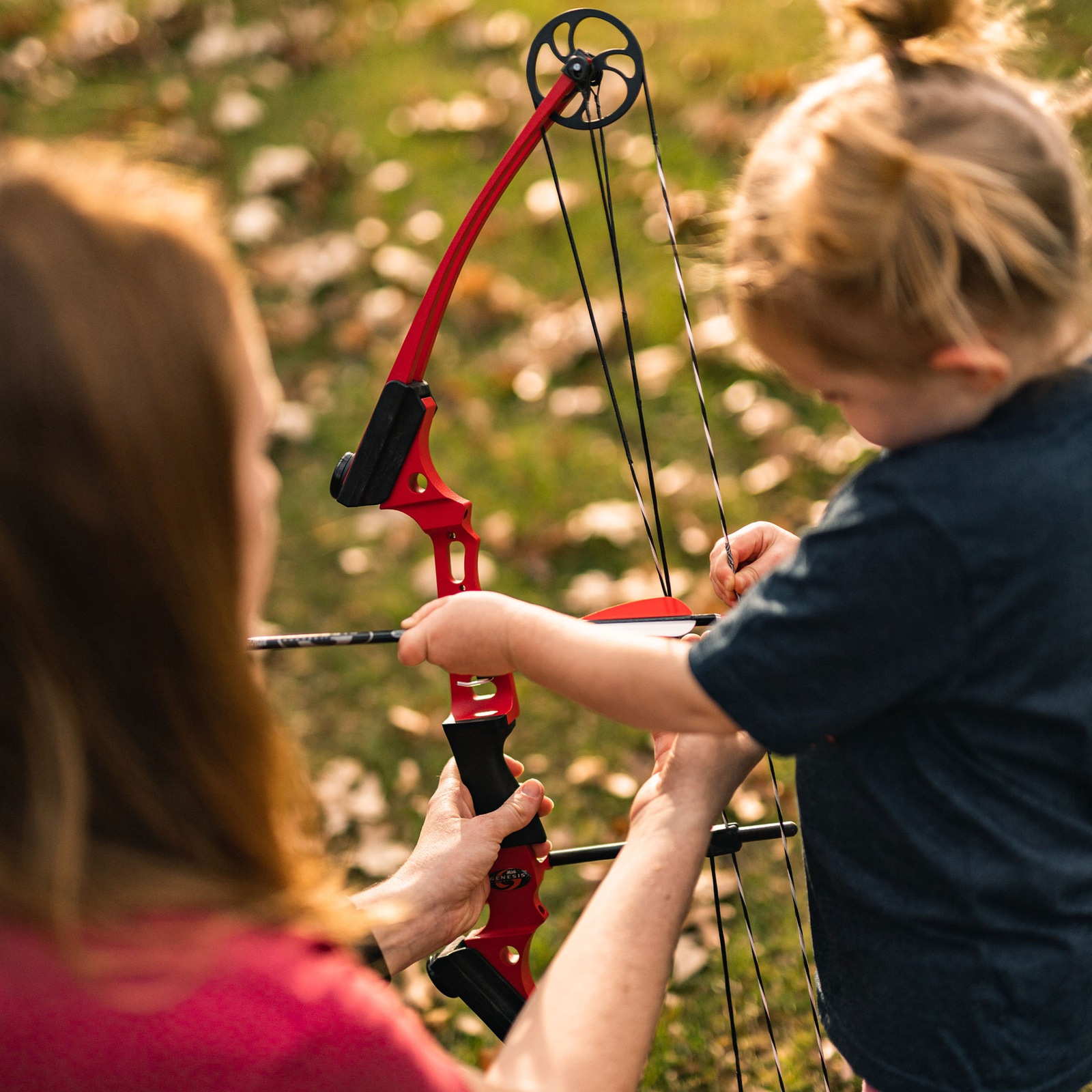 Genesis Mini, Youth Compound Bow and Arrow Set with Quiver, Draw Hand ...