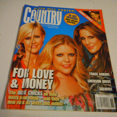 Dixie Chicks Cover Country Weekly Magazine September 2002 Faith Hill ...