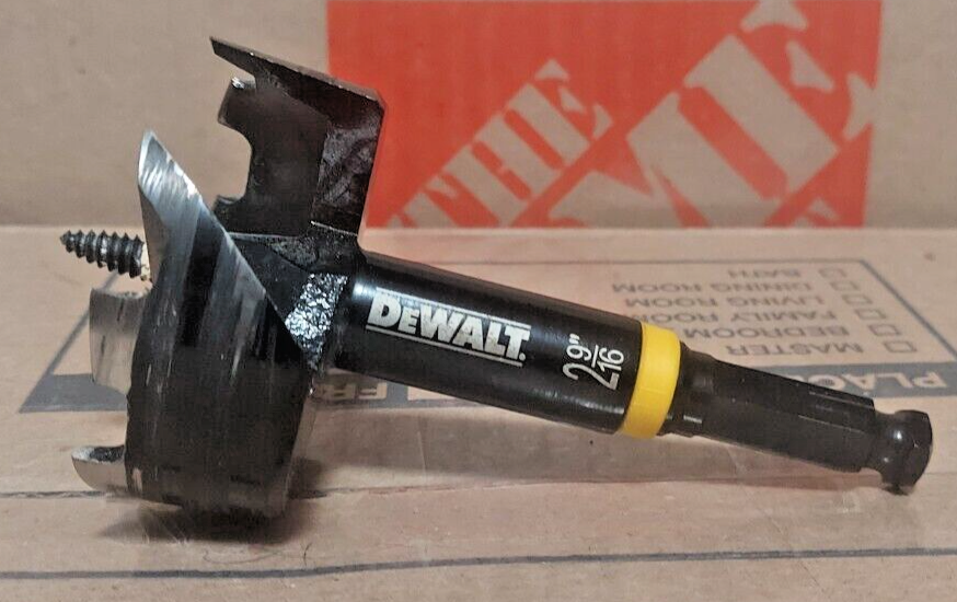 DeWalt DW1648 5-Piece Heavy-Duty Self-Feed Bit Set Rugged with Plastic ...