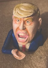 Retro Mechanical Coin Bank THING MAGIC HAND BLACK BOX MONEY TRAP ...