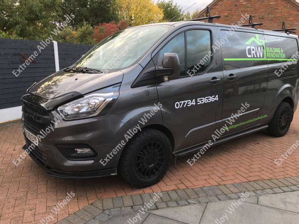 16" Black TMS Alloy Wheels Ford Transit Custom Sport + All Terrain ...