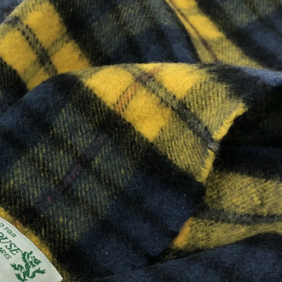 Johnstons Johnstons x Scotch House/Muffler Plaid Vintage Item Navy ...