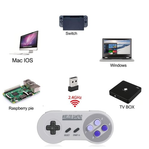 Wireless Controller for Mini SNES (classic Edition)/mini NES, Not ...