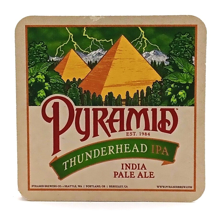Beer Coaster-Pyramid Brewery Thunderbird India Pale Ale-S451 | eBay