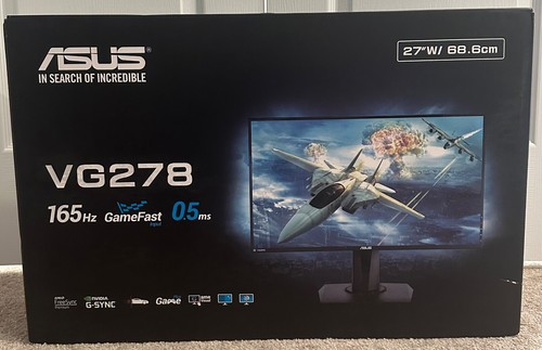ASUS VG278 TUF 165Hz Gaming Monitor With All Cable and Original Box ...