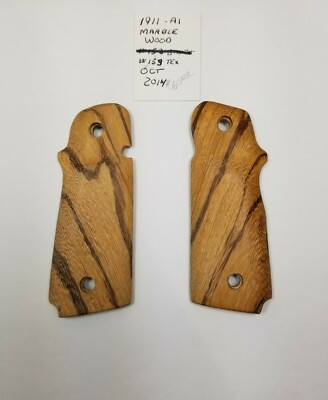 Full Size 1911-A1 Hand Made Custom Pistol Grips Marble Wood #153 | eBay