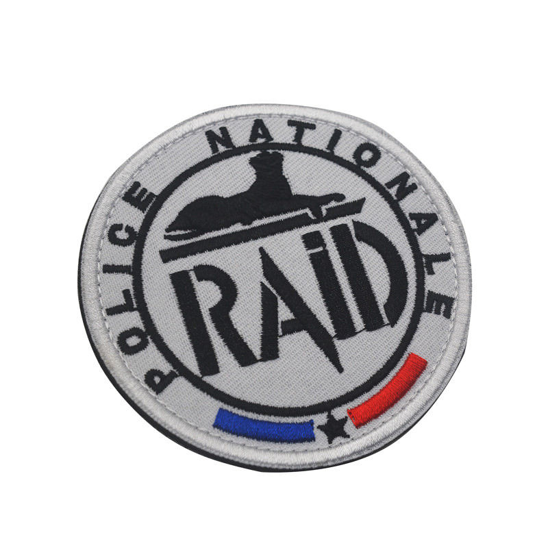 Embroidered France Flag GIGN CSI GIPN Hook Loop Patch Emblem Fastener ...