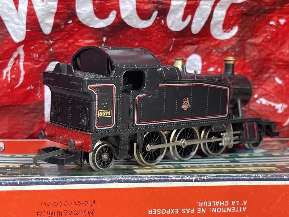 Lima OO Gauge BR Class 45XX Steam Prairie Tank Loco 2-6-2T 5574 Black ...