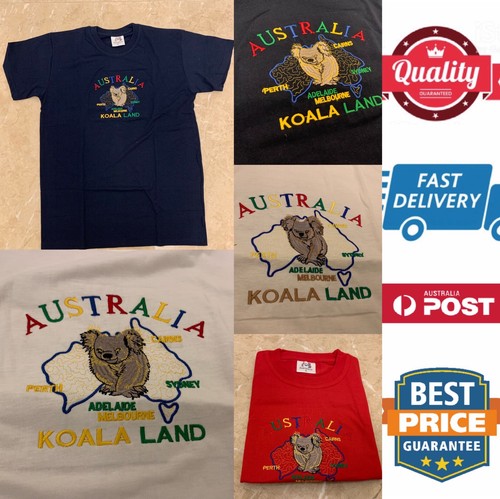 Australia Souvenir T shirt Koala Sydney Melbourne Adelaide Perth Cairns ...