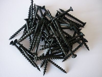 4.0 x 45mm black coarse thread pozi carcass MDF chipboard screws | eBay