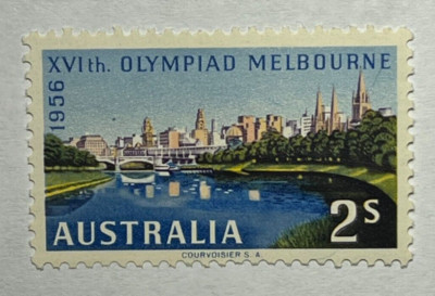 Australia Scott 291 Stamp Melbourne Summer Olympic Games 1956 Mint ...